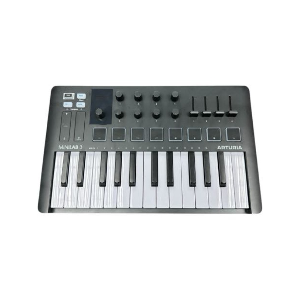 Used Arturia MiniLab 3 25 Note Sensitive Slim Keyboard - Black (B ...